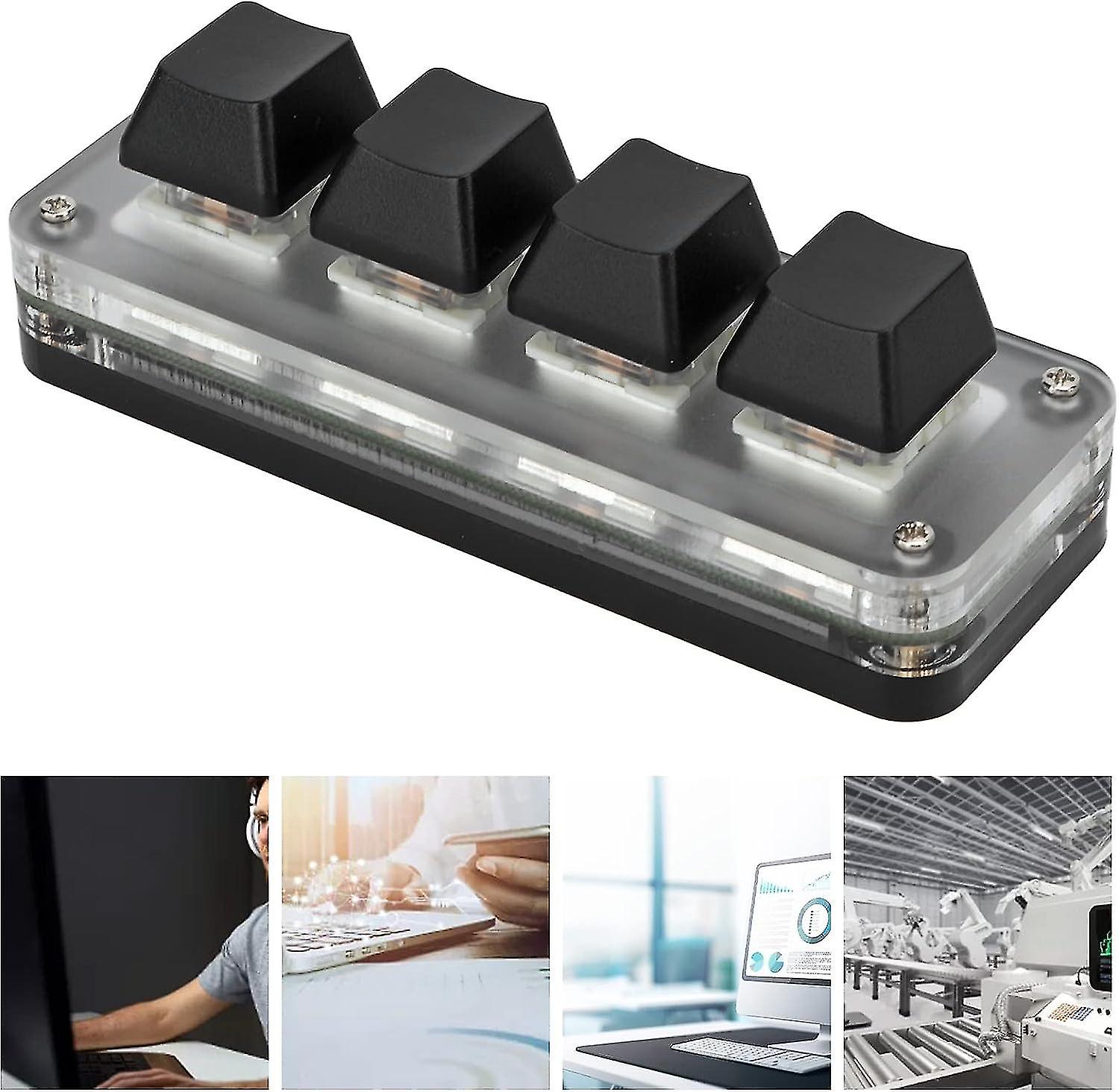 Mini 4 Keys Gaming Keyboard Custom Ahortcut Keys Mechanical Keyboard ...