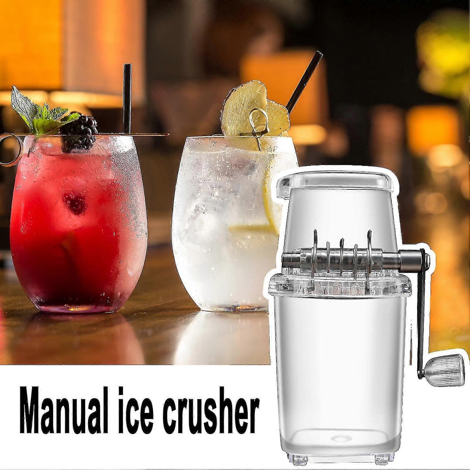 Ice Crusher Manual Rotary Ice Crushers Cocktails Slush Machine Ice Cube ...