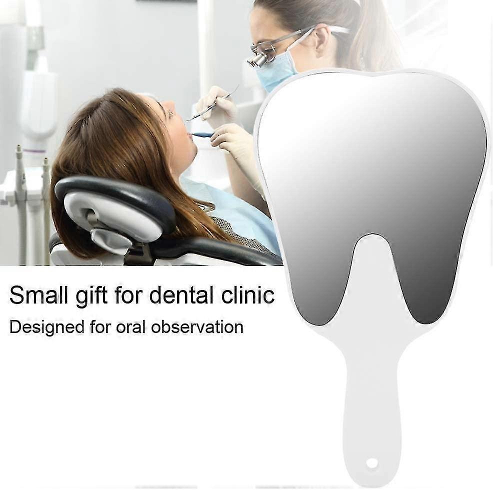 Dental Mirror, Oral Mirror Cute Portable Tooth Shape Dental Inspection ...