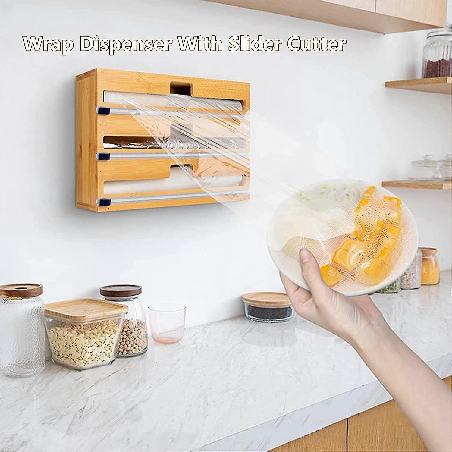 Cling Film Dispenser And Cutter Wrap Dispenser - Aluminum Foil And Wax ...