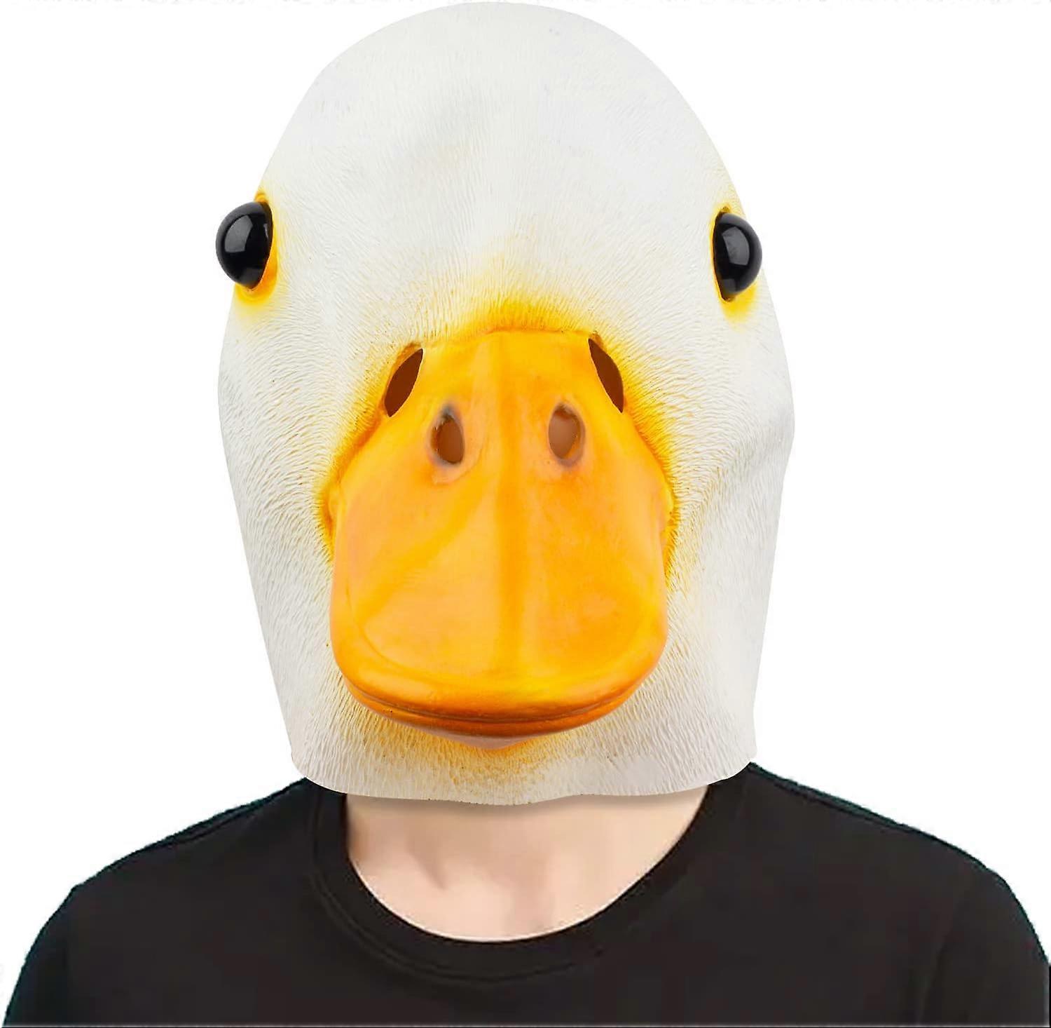 Duck Call Mask Animal Latex Full Head Realistic Masks for Halloween ...