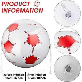 Pack of 3 Inflatable Balls, 25 cm Inflatable Football, Small Inflatable ...