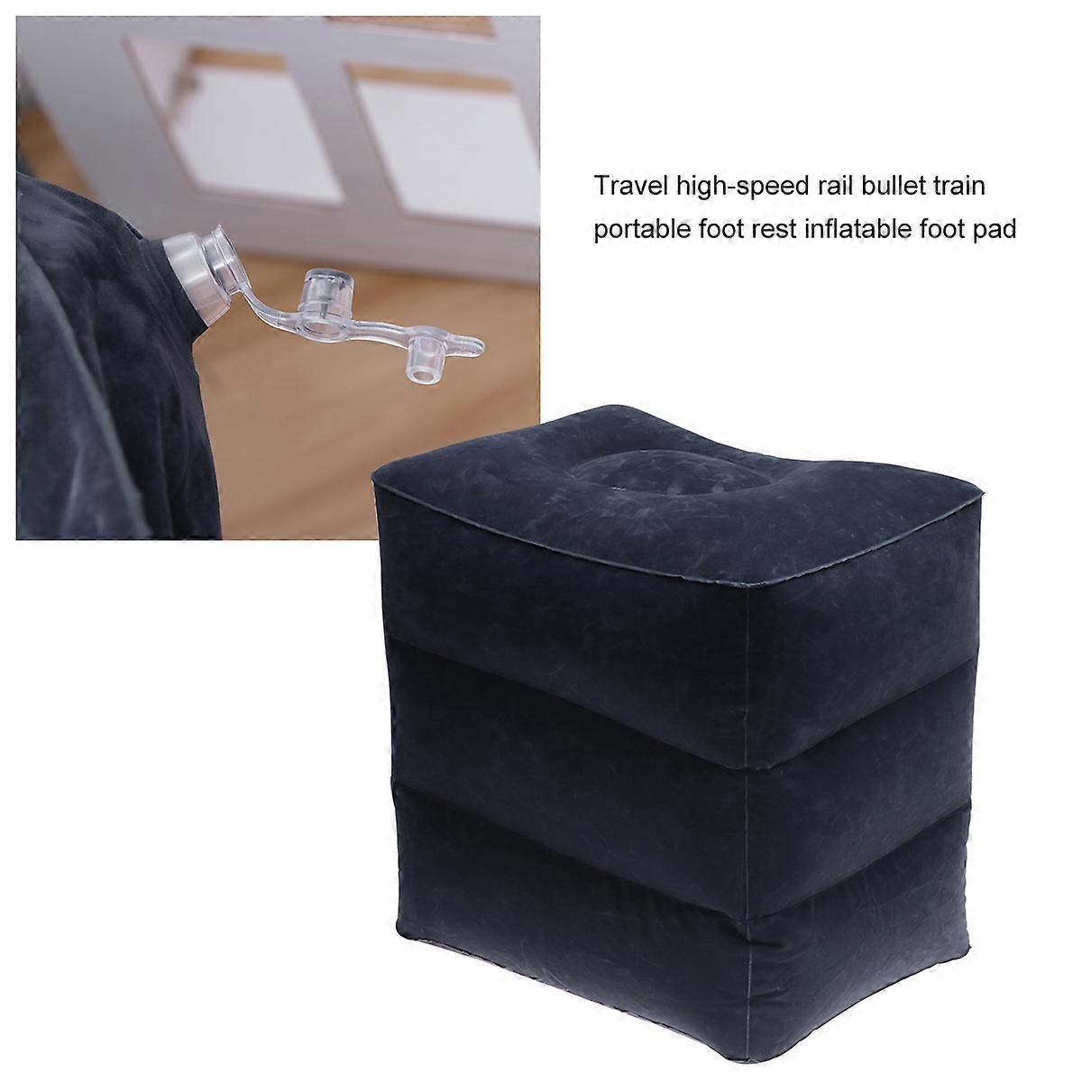 Inflatable Airplane Leg Rest Pillow Travel Three Adjustable Height ...