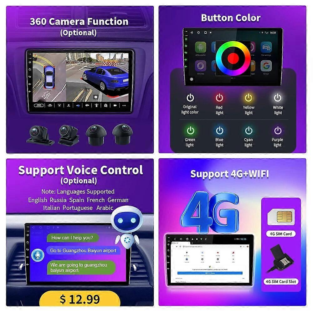 Autoradio for Jeep Compass 2017 2018 Car Radio Stereo 2 Din Navigation ...