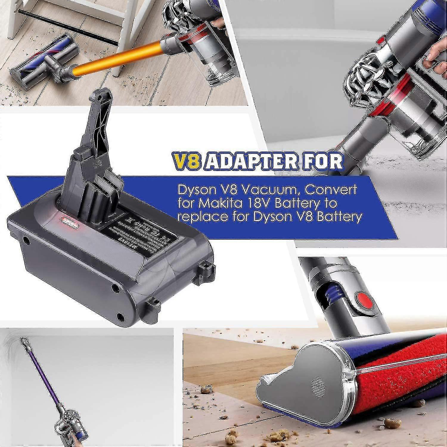 Makita Bl18 Series 18v Lithium Battery Converter Adapter To Dyson V8 ...