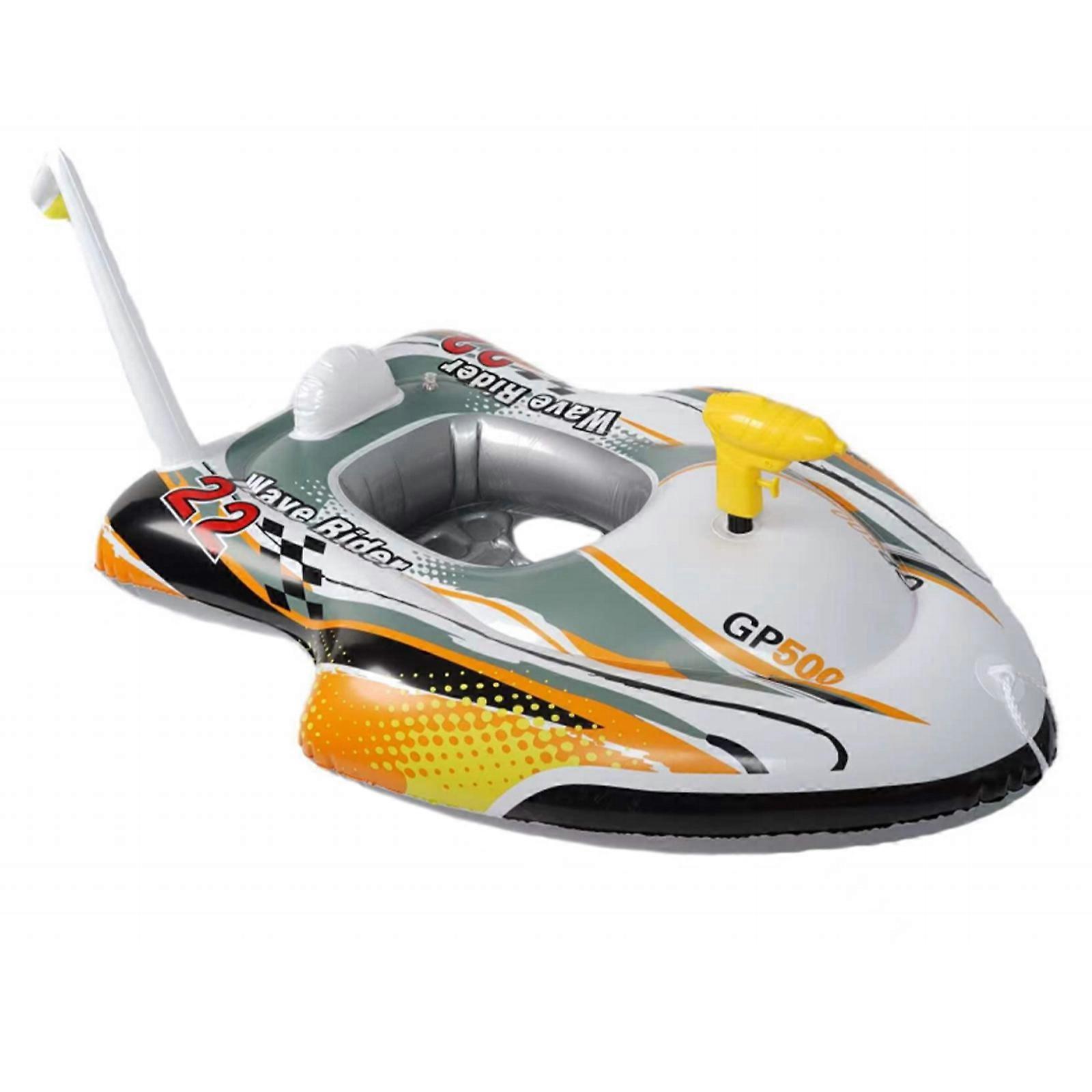 New Kids Inflatable Swimming Pool Water Ride On Boat Float Beach Raft ...