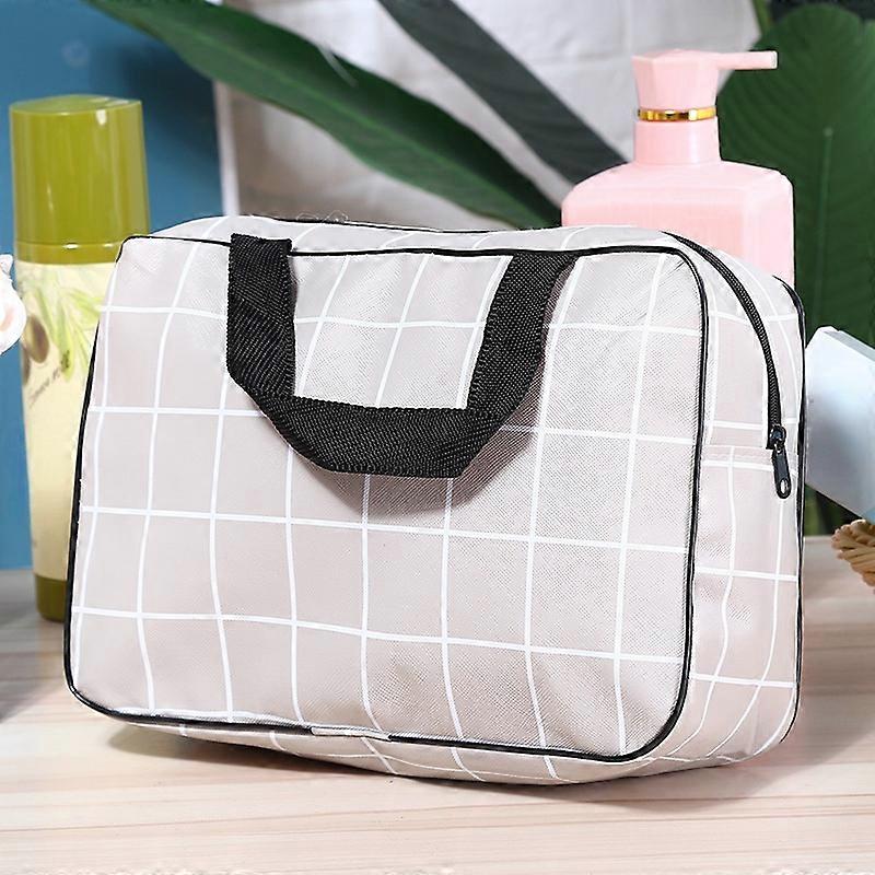 Kvinder Rejse Kosmetisk taske Sort Grå Stor Tote Neceser Hængende ...
