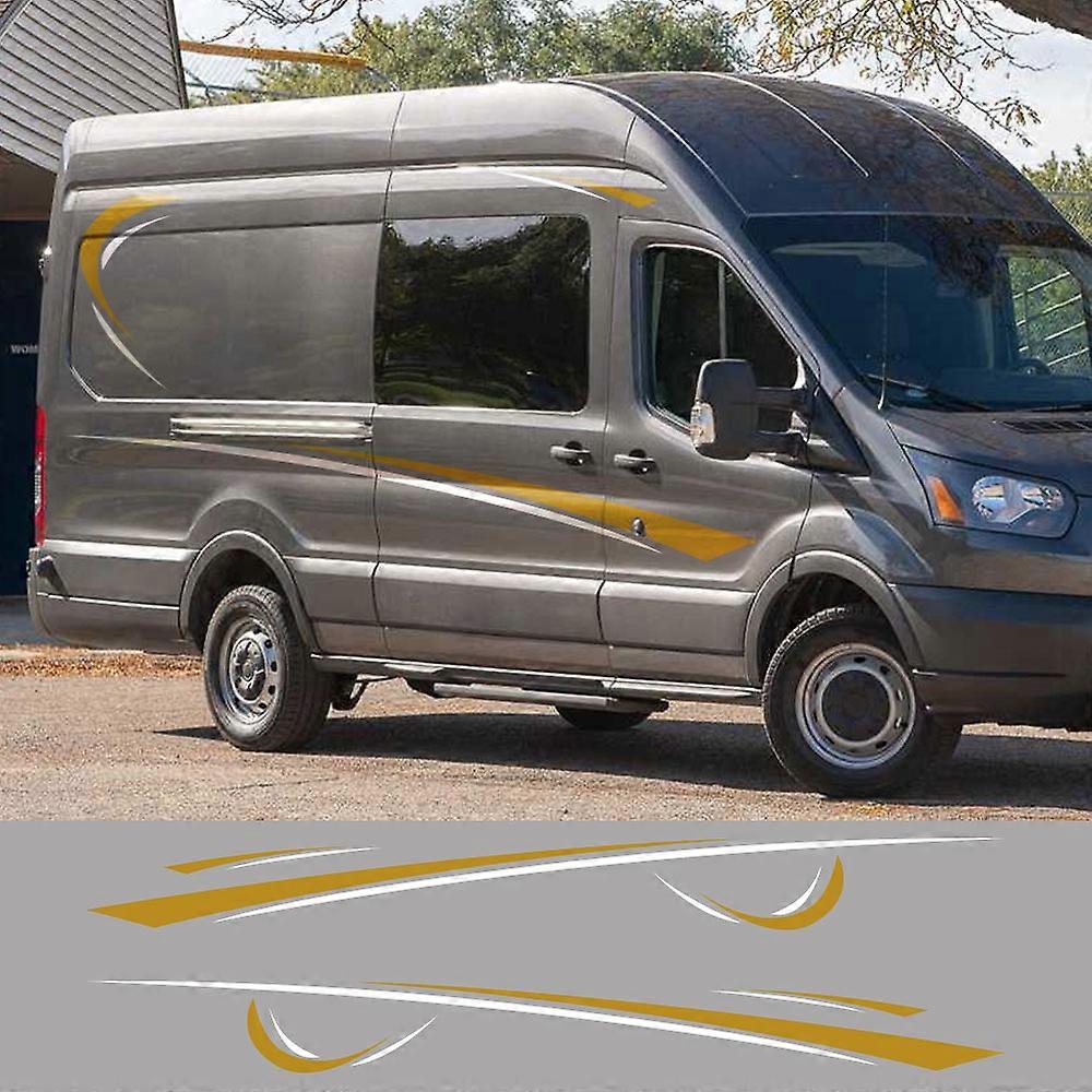 Van Stickers For Ford Transit MK8 2014-2022 Motorhome Stripes Camper ...