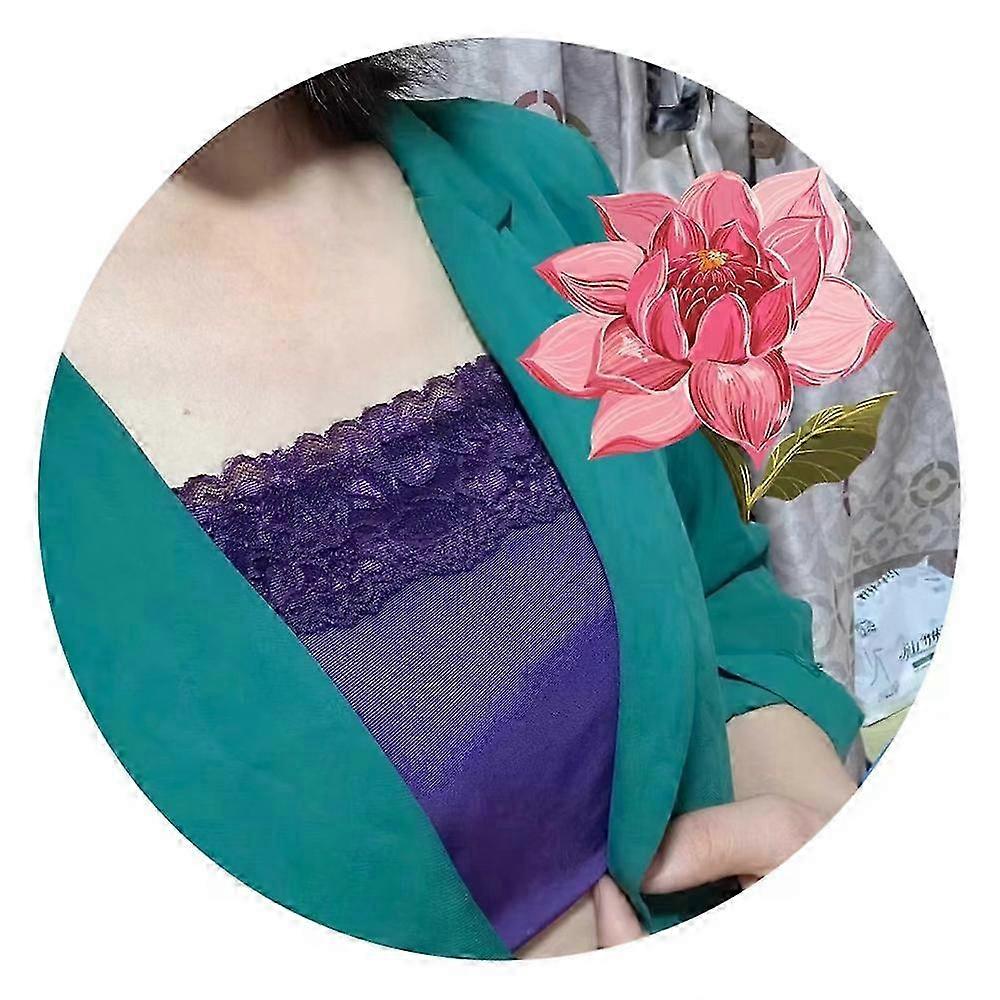 14 Colors Womens Lace Clip-on Mock Camisole Bra Insert Overlay Modesty ...
