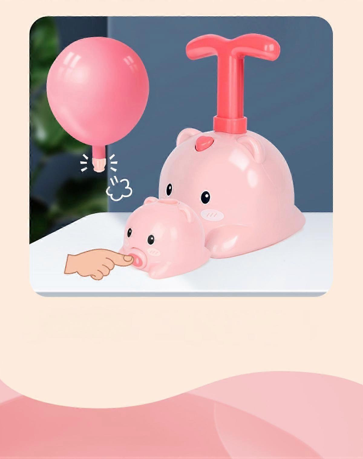 Balloon Powered Pink Pig Cars - Pink Pig Balloon Car Toy Set, Balloon ...