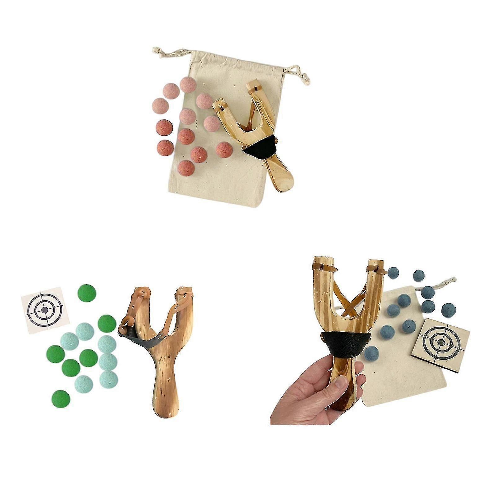 Outdoor Hunting Slings Catapult Wooden Handle Slings Game Shooting ...