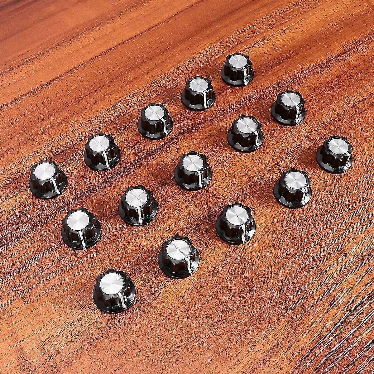 15pcs Potentiometer Knob Kit Rotary Switch Knobs Caps Kit Knurled Shaft Bakelite Knob Control ...
