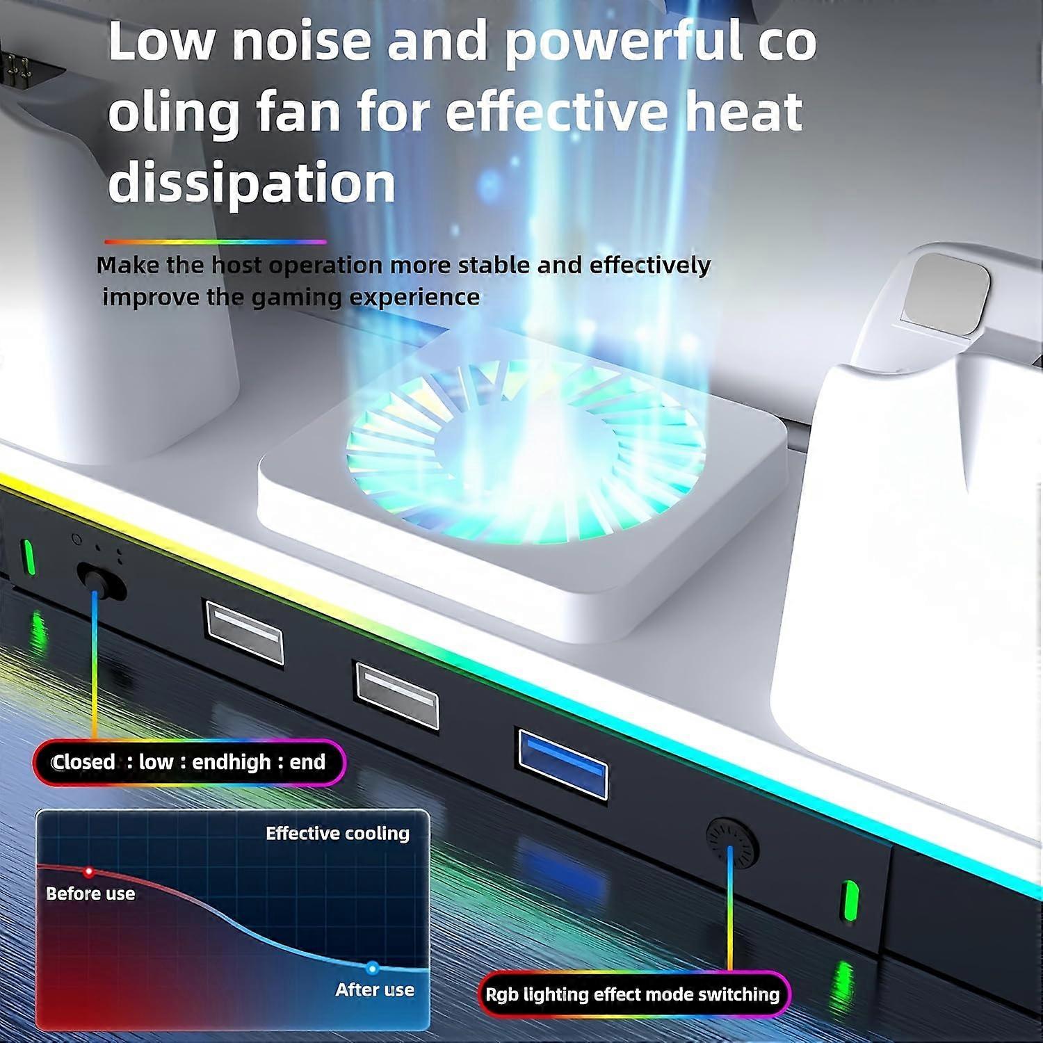 PS5 Console Cooling Station For PS5, PS5 Slim, PS5 Pro, Disk and ...