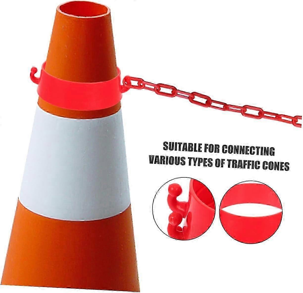 25-26 Traffic Cone Ring Connector, 10 Pcs, Durable, For Safety Barrier ...