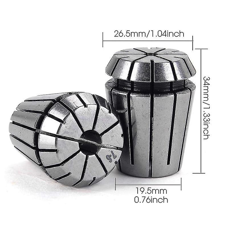 Er25 Collet Set Chuck with Mt2 Er25 M10 Motor Extension Rod, Cnc ...