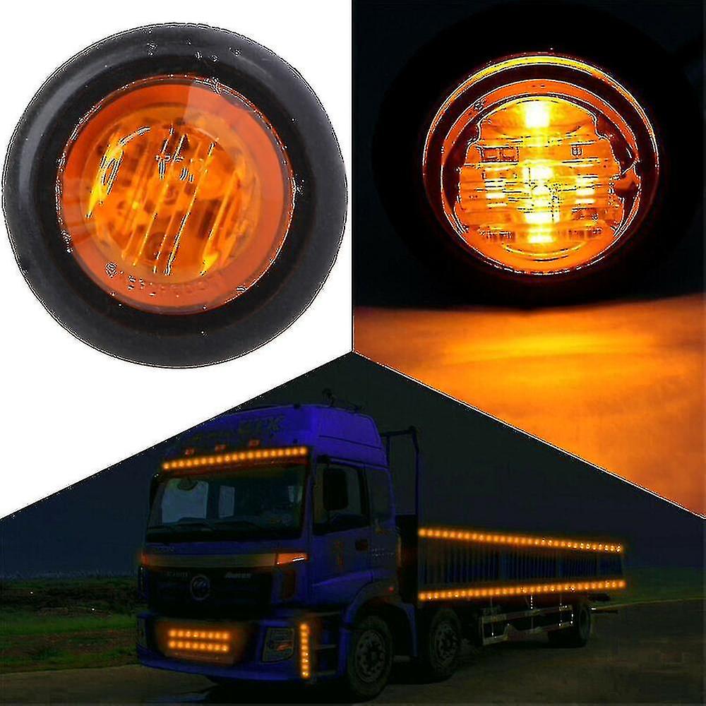 10pcs Universal Side Marker Indicator Led Light Trailer Lorry Taillight ...