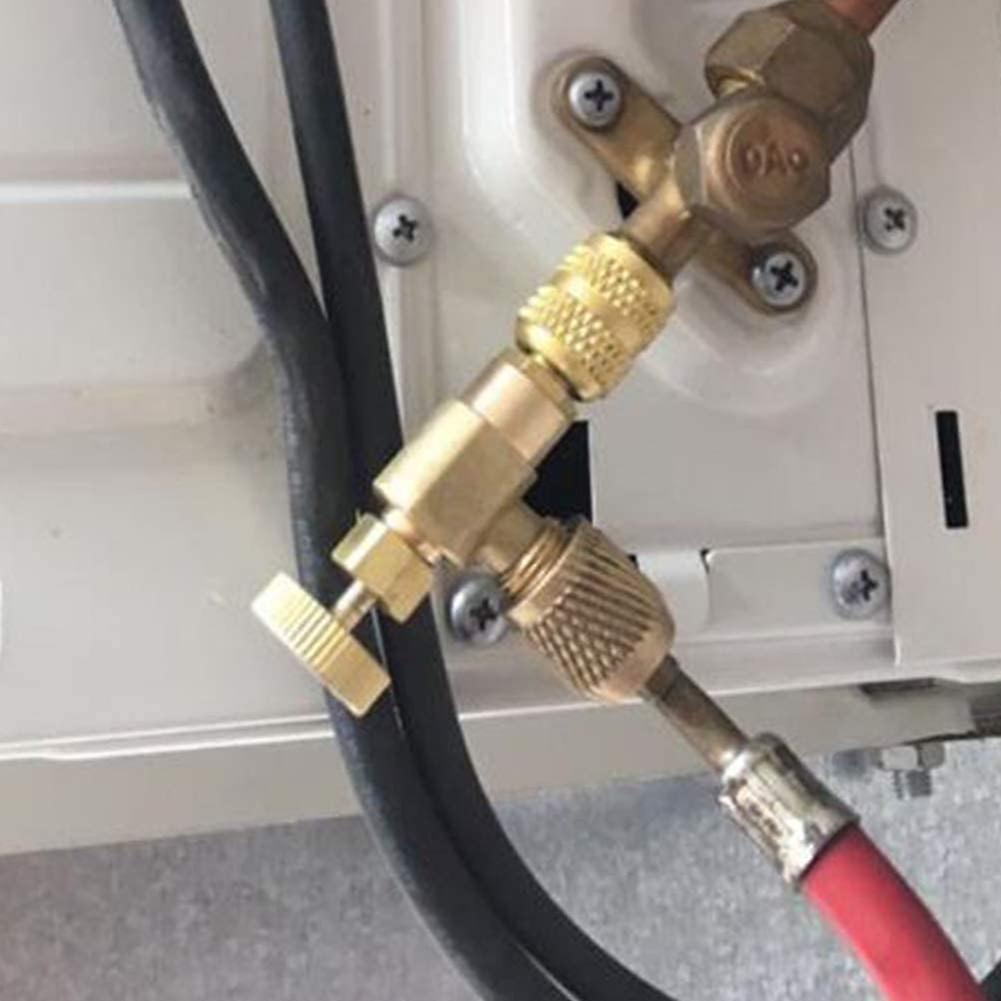 2 Pcs Refrigerant Filling Safety Valve Quick Coupler Air Conditioning ...