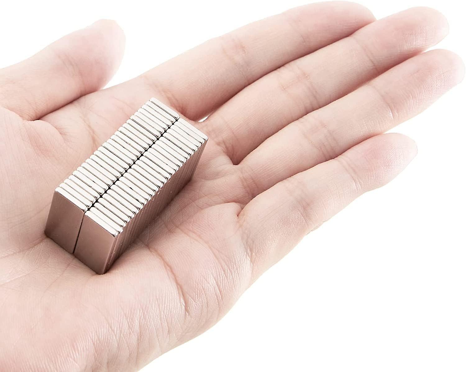 Neodymium Magnets Wukong, 20x10x2 mm Bar Magnets 40 Pieces Rectangular ...