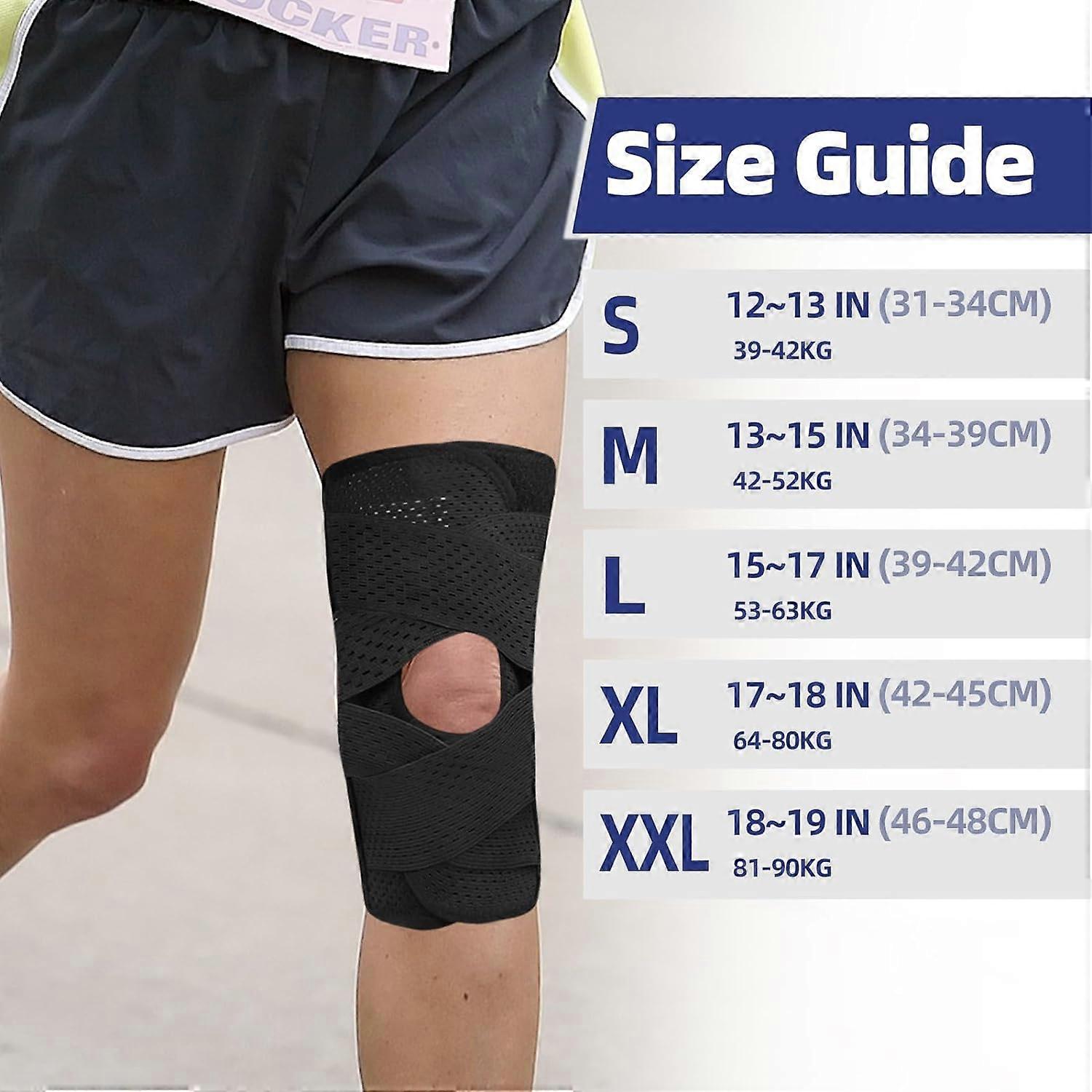 Knee Brace for Women Men, Knee Pain Pads Brace Meniscus Tear Protection ...