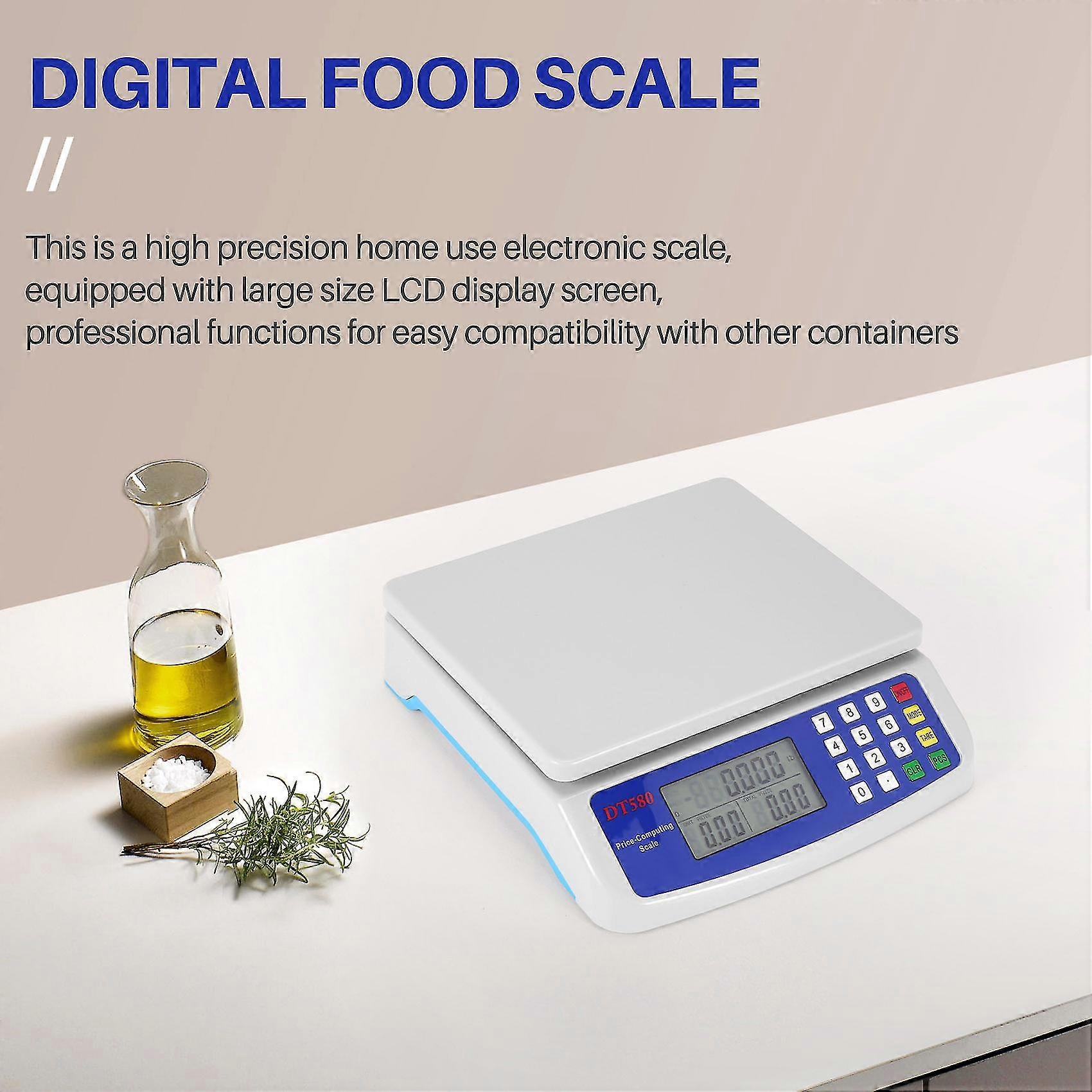 30kg/1g Kitchen Scale Digital Food Scale With Backlight Lcd Display ...