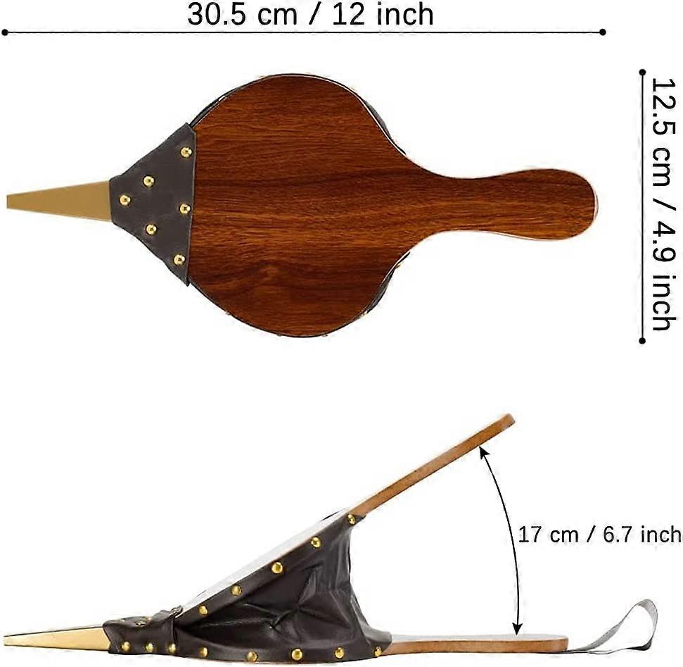 Large Wooden Bellows,Wood Fireplace Bellows Nozzle with Hanging Cord ...