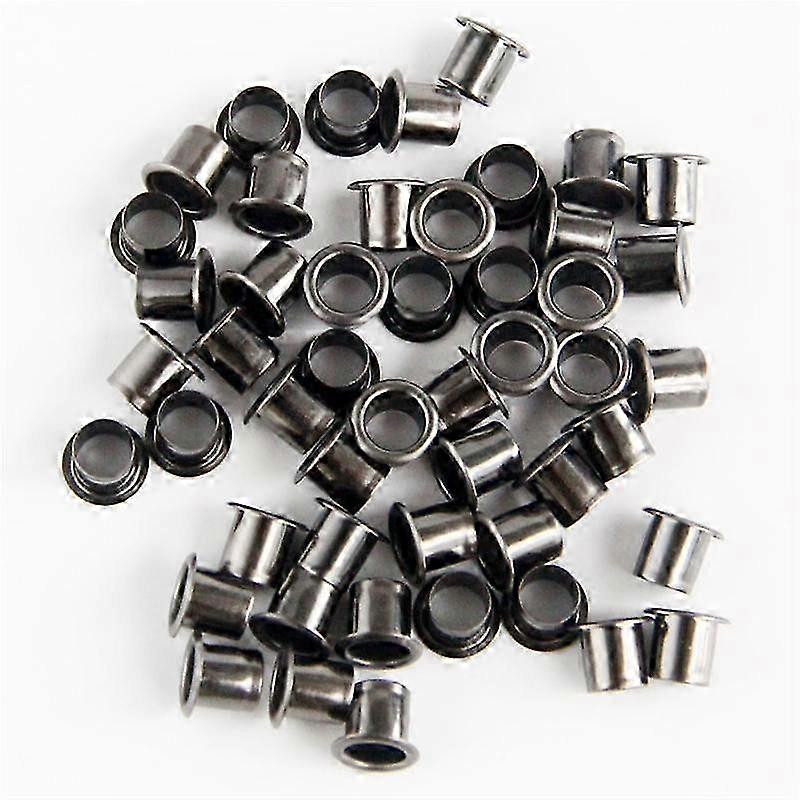 Eyelet Hole Punch Tool Kit with 50 Eyelets 6mm Gunmetal Finish suitable ...