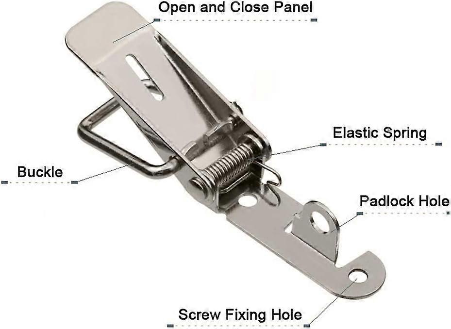 12 Pieces Hood Fastener Lever Latch Door Hasp, Spring Latch Toggle ...