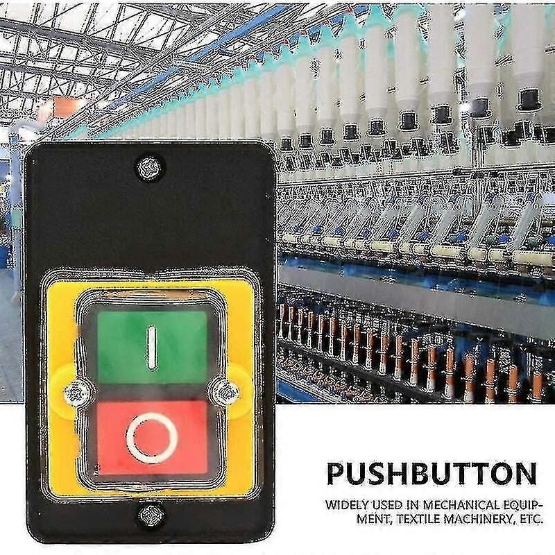 Knappbrytare Motor Start- och stoppbrytare Ac220v / 380v 10a Vattentät ...