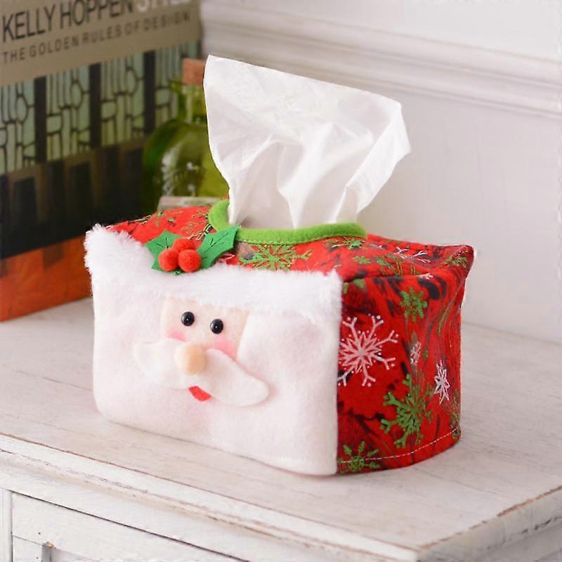 Christmas Tissue Paper Case Santa Claus Tissue Cover Bags Non-woven ...