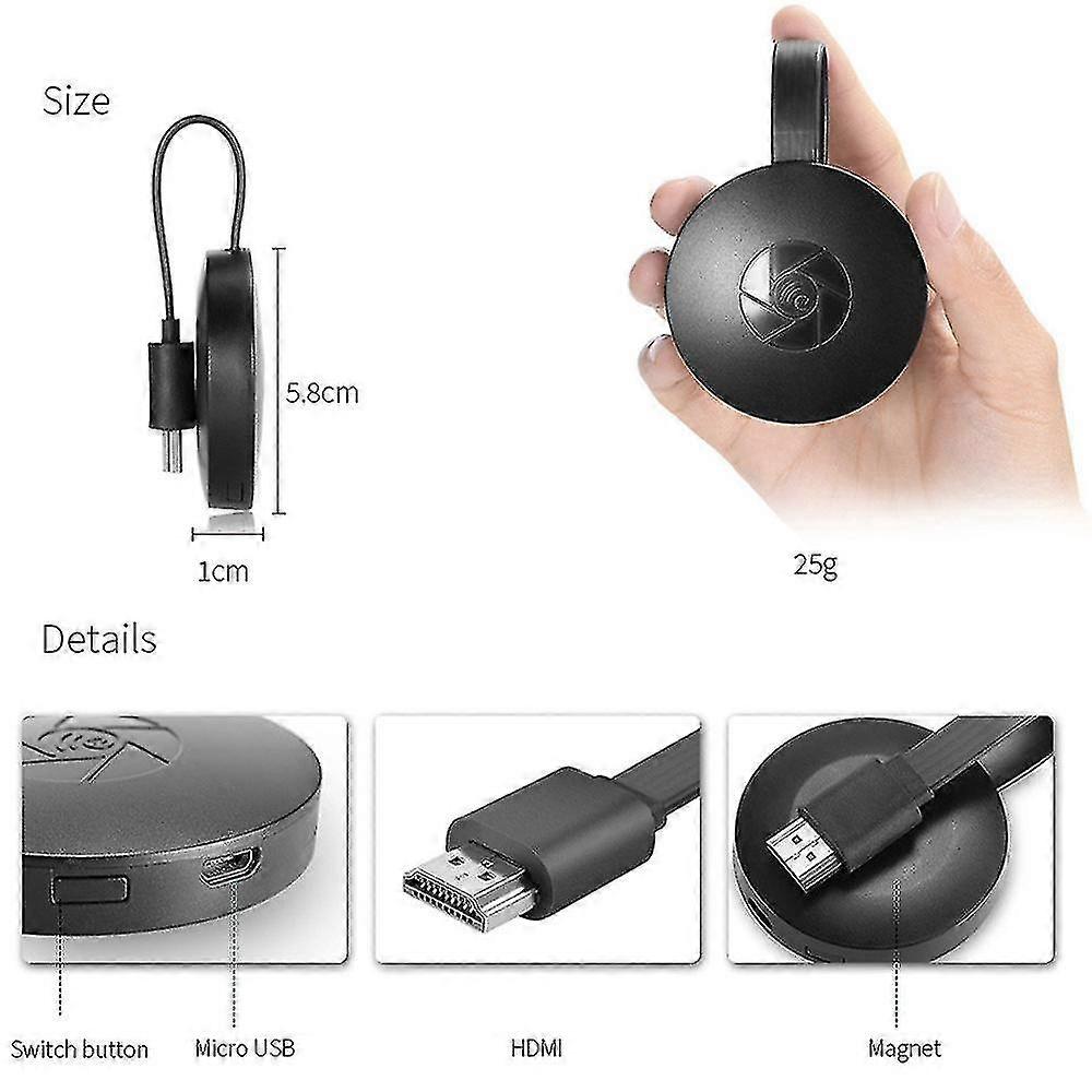 Wifi Wireless Display Receiver Hdmi Adapter 1080p Dlna Playback ...