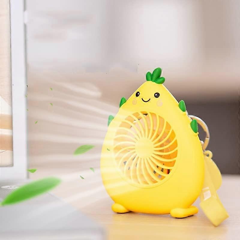 Cartoon mini fan USB rechargeable portable small fan cute fruit ...