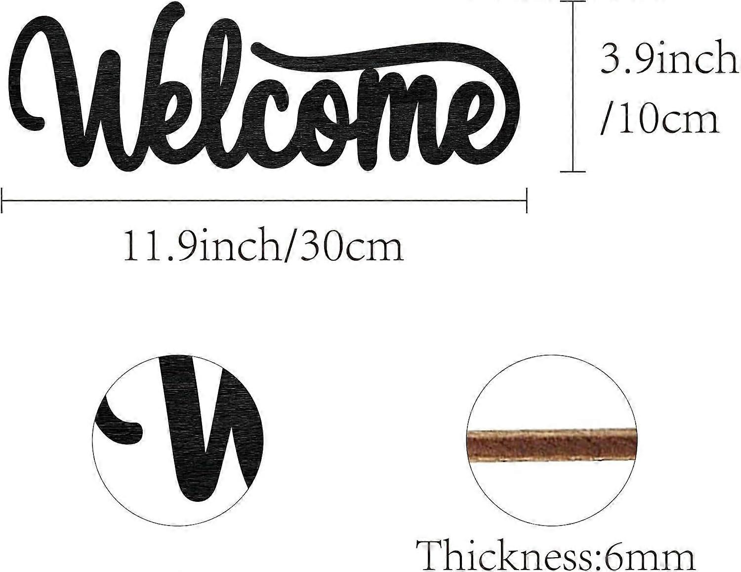 Welcome Laser Cut Sign Art Welcome Letter Wooden Cut Decor Wood Cut ...