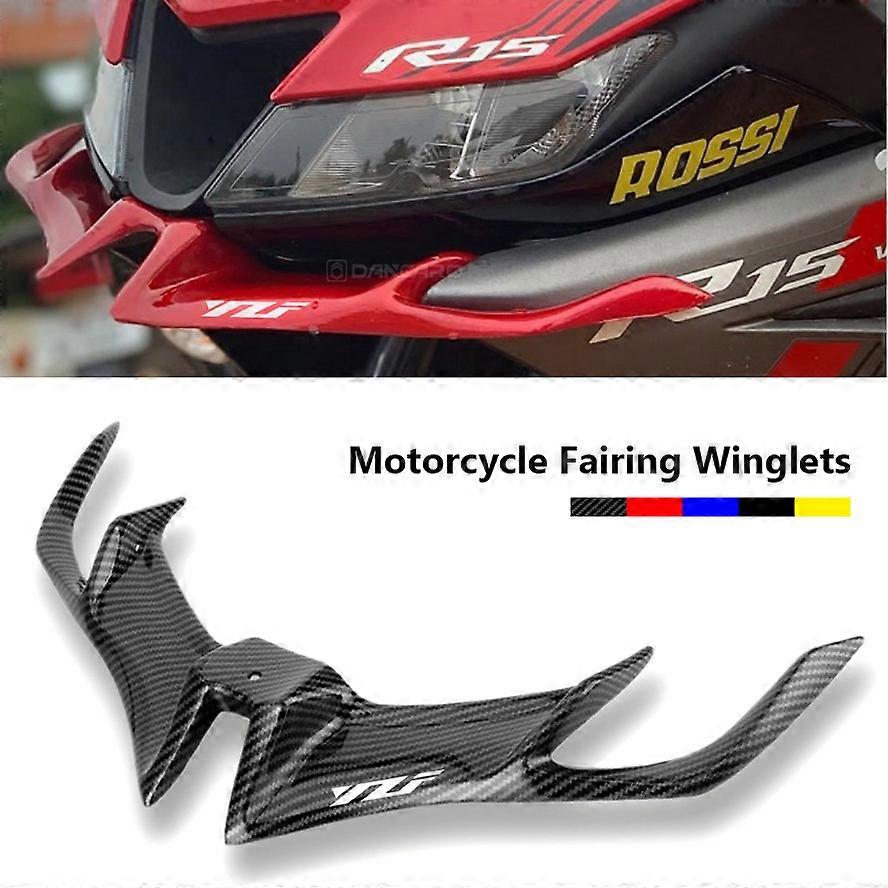 Motorcycle Front Fairing ABS Aerodynamic Winglets LOGO Lower Protection ...