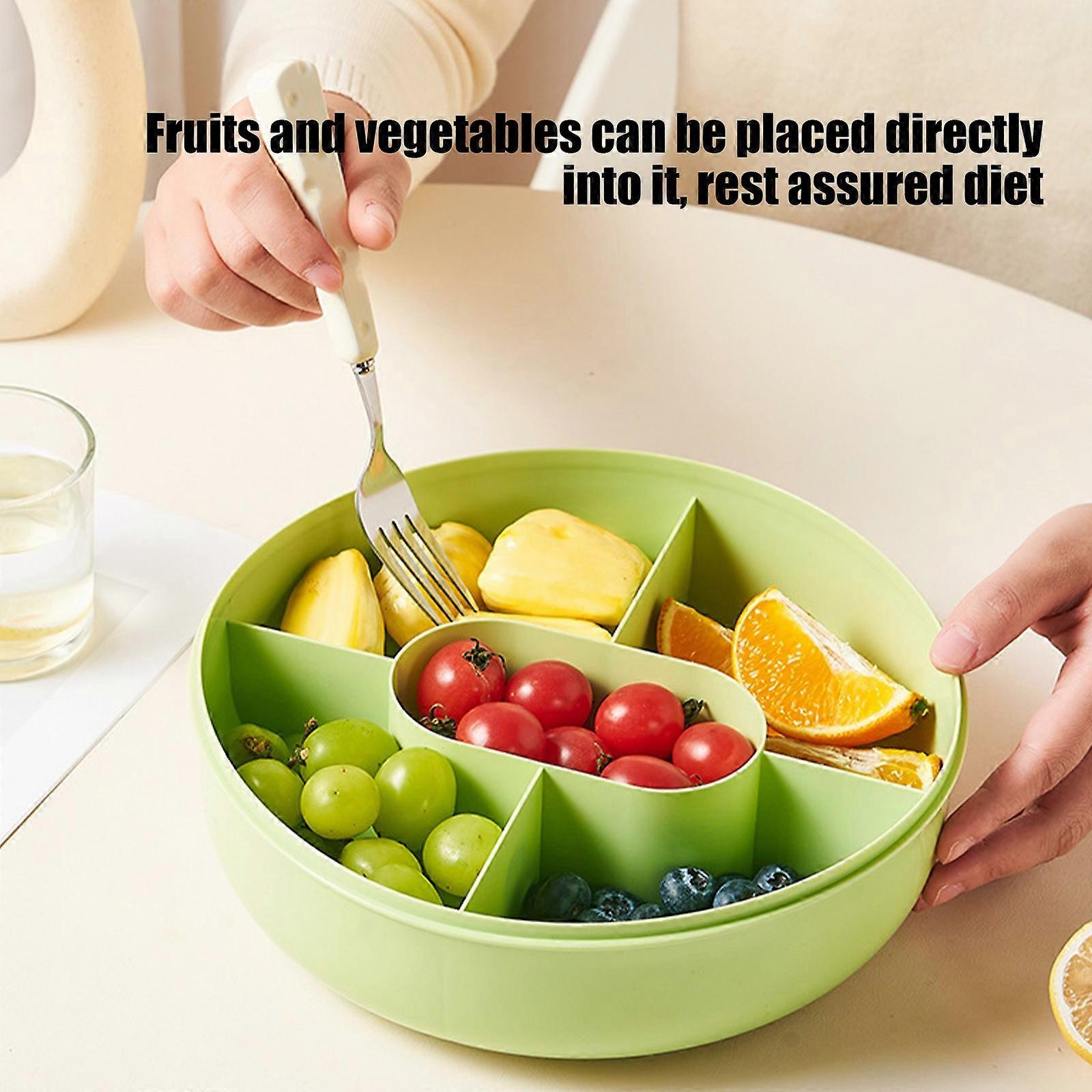 Divider Tray With Lid Portable Snack Box Snack Container For Parties ...