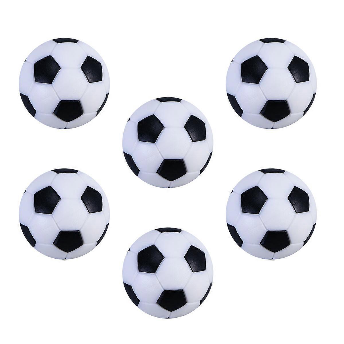 6 PCS Black White Baby Toy Mini Foosball Ball Small Football Table Mini ...