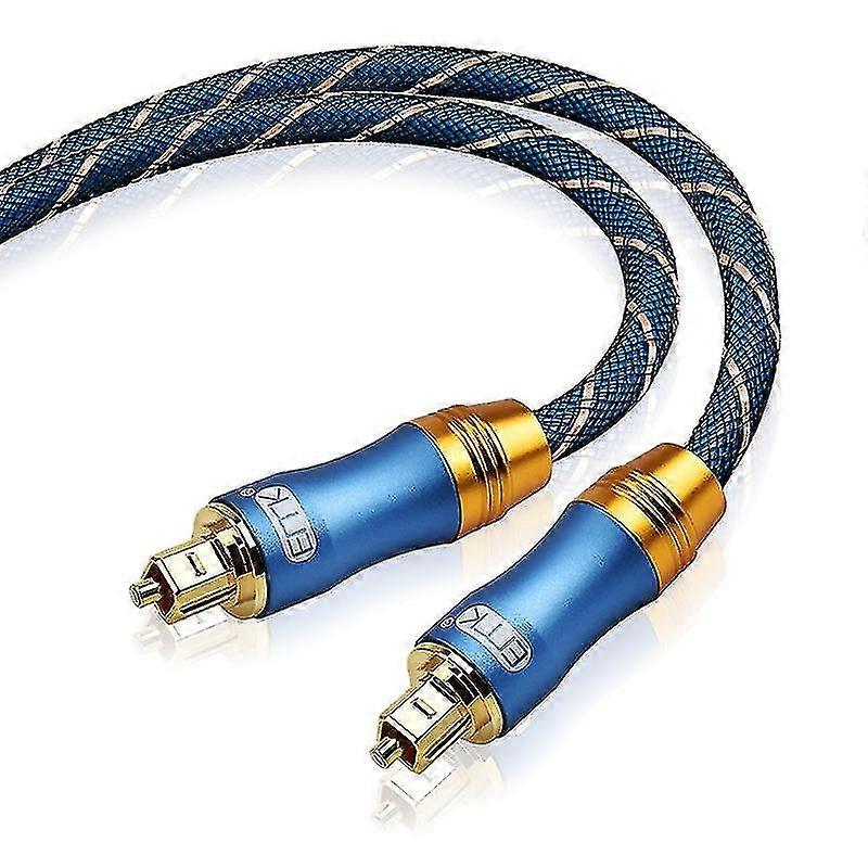 Emk Digital Optical Audio Toslink Cable Fiber Optic Audio Cable 5m For ...