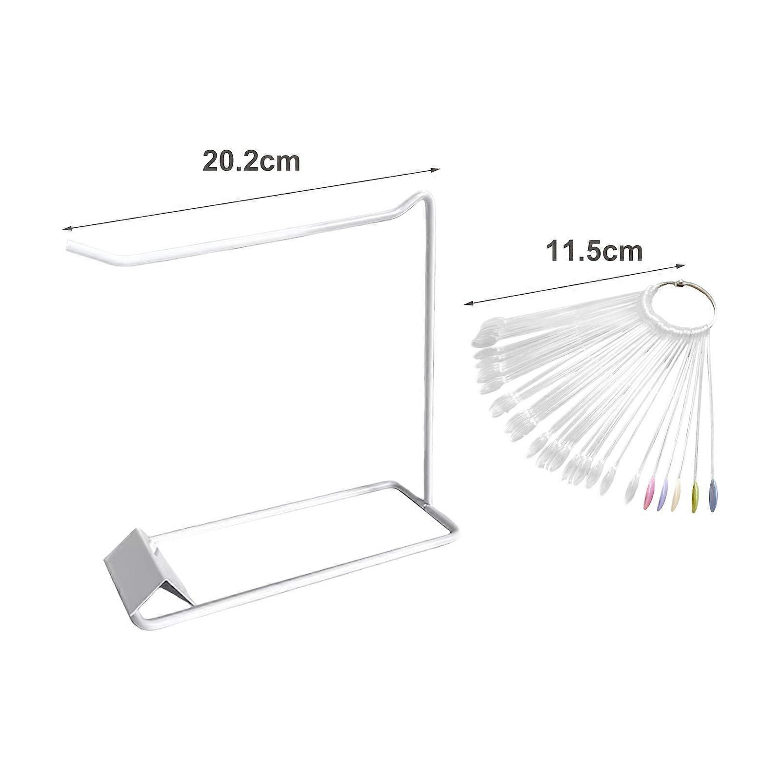 Nail Swatch Stick Display Stand Oval Square Nail Swatch with Ring Heavy ...