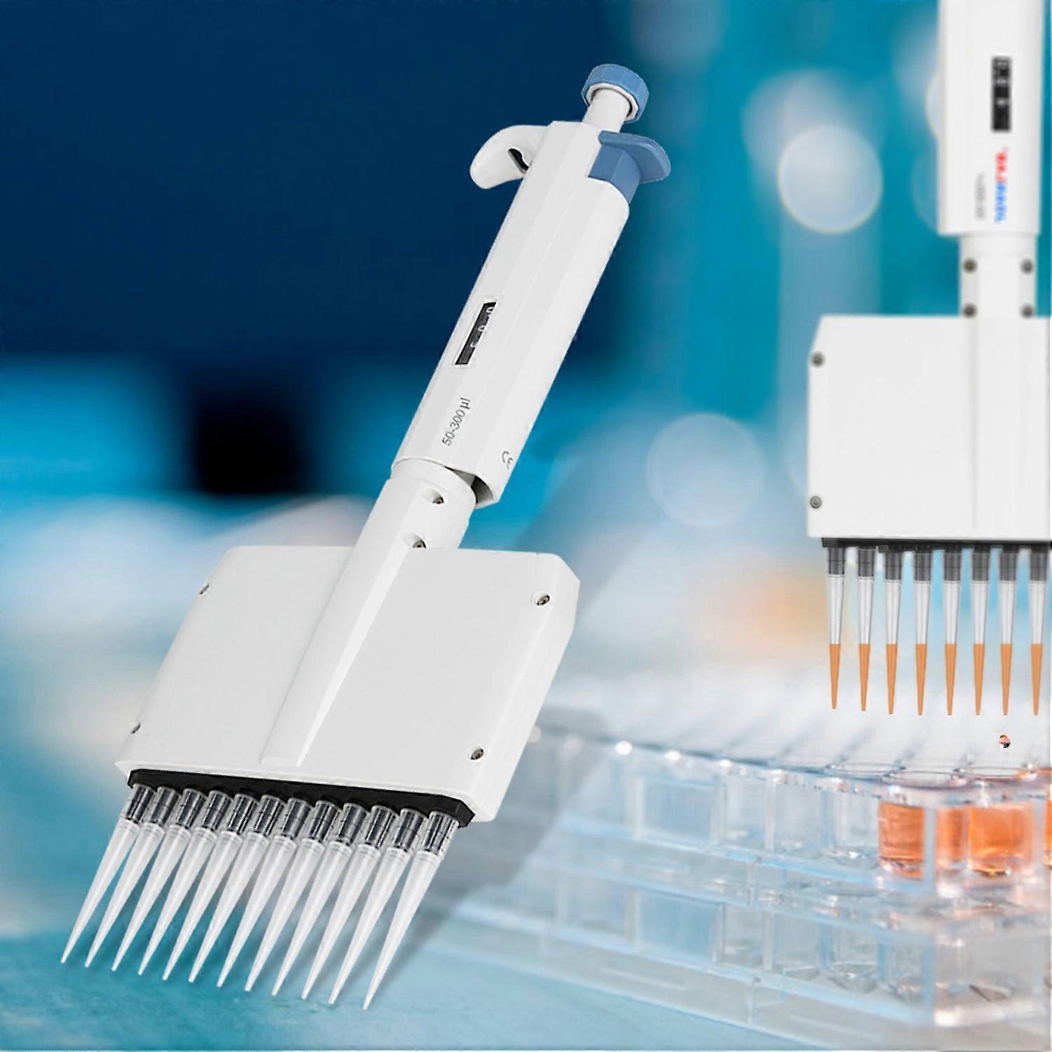 12-Channel 50-300μl L Adjustable Mechanical Pipette Vraiable Volume ...