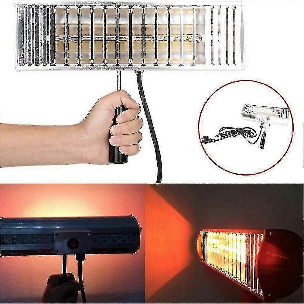 1000 Watt Baking Infrared Paint Curing Lamp, Portable Body Spray Short ...