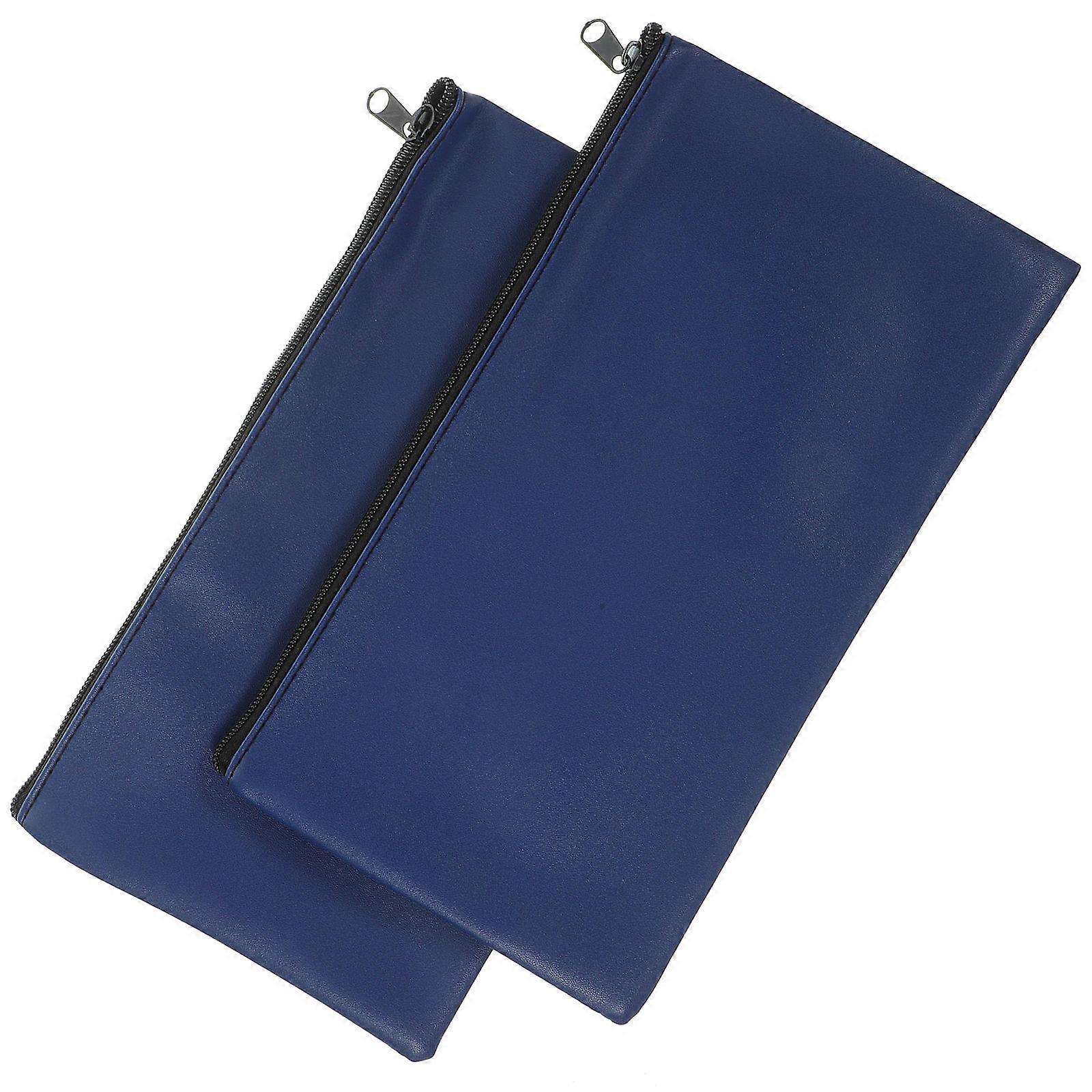 Zipper Money Bags Bill Storage Bags Pu Leather For Daily Life Men Women ...