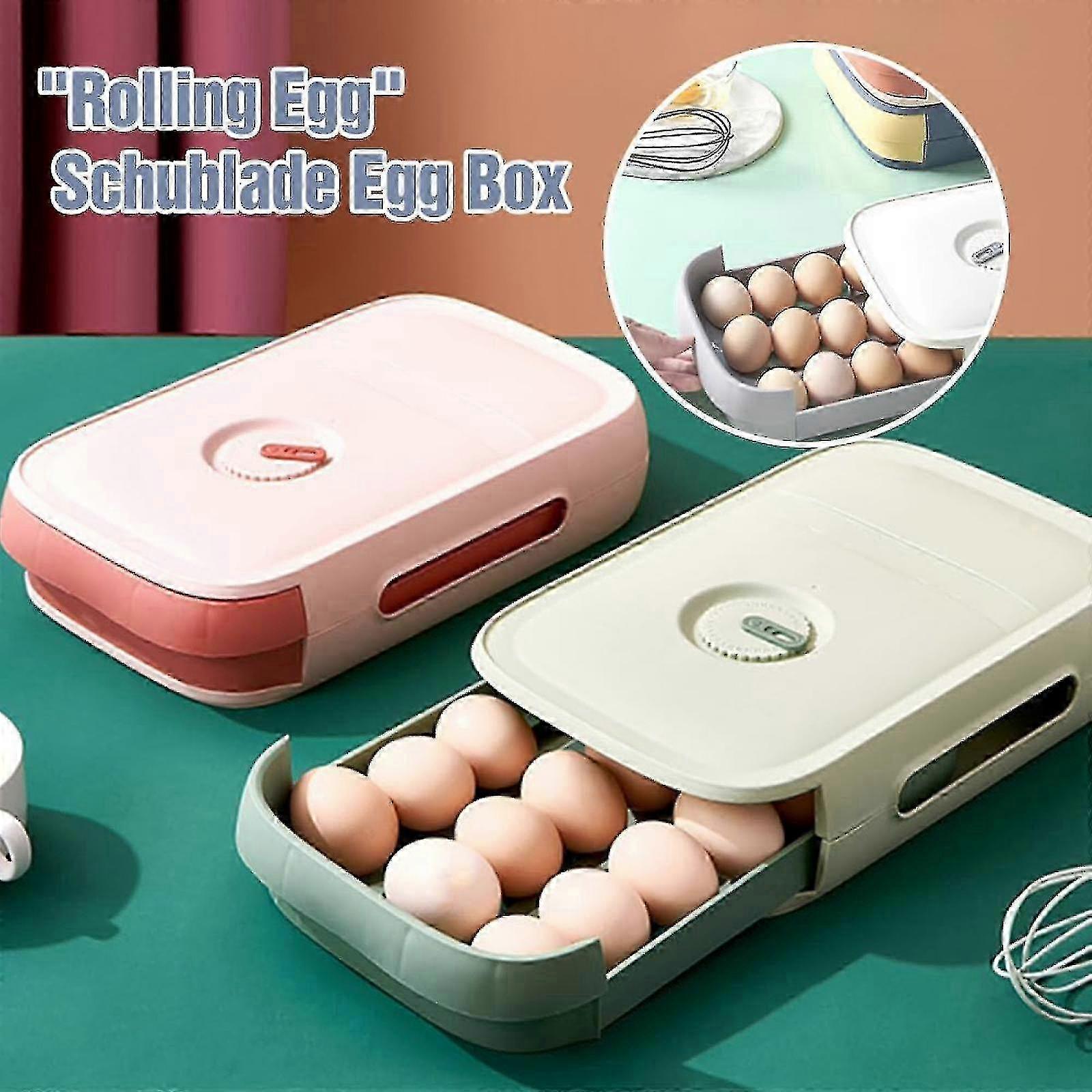 New Drawer Type Egg Storage Box, 18-20 Eggs, Egg Box With Drawer And ...