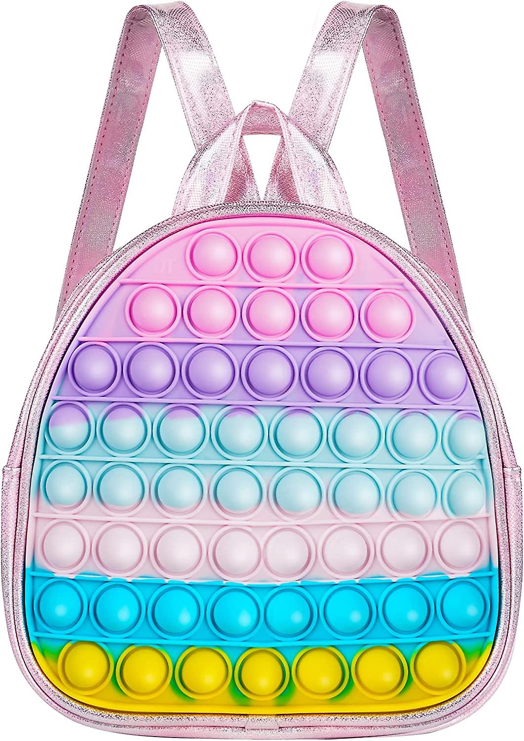 Pop Fidget Backpack For Girls Pop Purse Shoulder Bag Fidget Toys ...