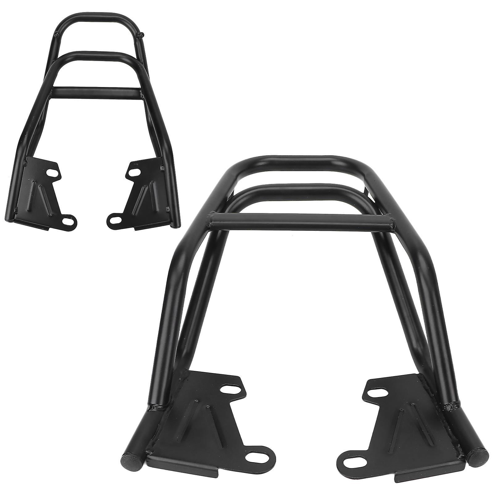 Motorcycle Rear Handrail Rack Luggage Box Holder Iron Black Replacement ...