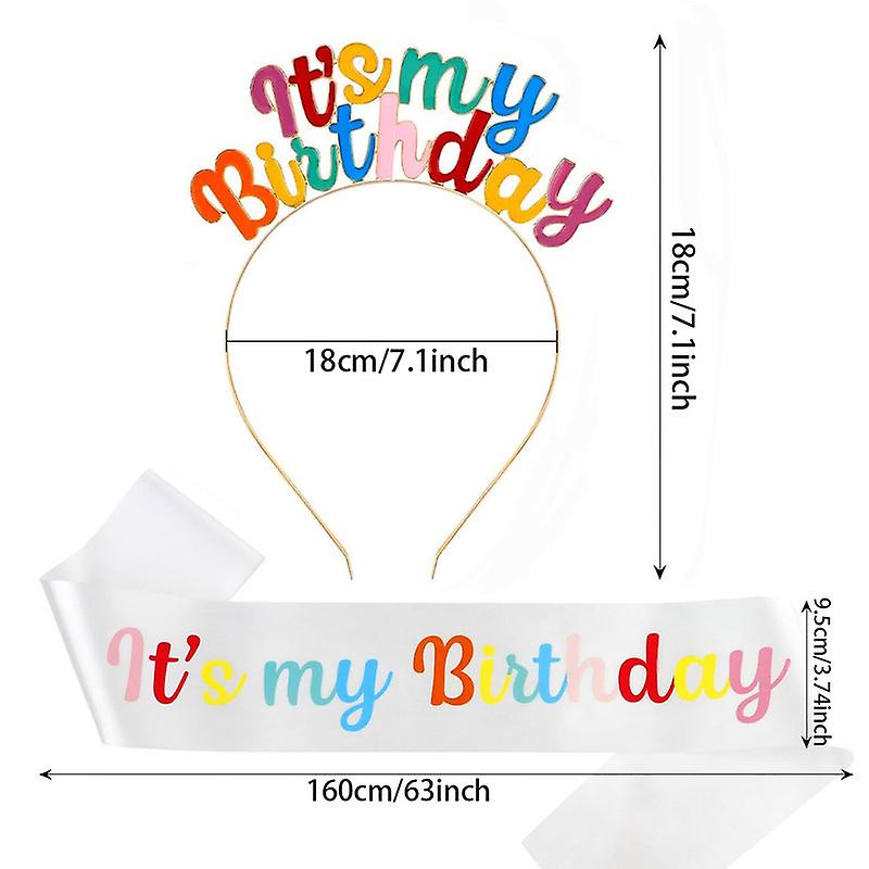 Happy Birthday Crowns for Girls IT'S MY BIRTHDAY Headband with Its My ...