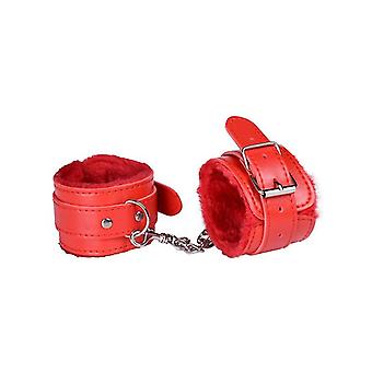 Pretend Handcuffs Play Pu Leather With Keys Police Role Cosplay Tools ...