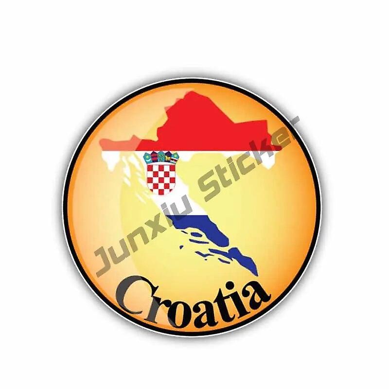 Creative Croatia Stickers Croatian Flag Decal Croatia Map Sticker Vinyl ...