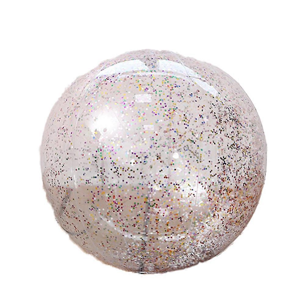 Inflatable Beach Ball, Sequin Beach Balls Confetti Glitter Clear Beach ...