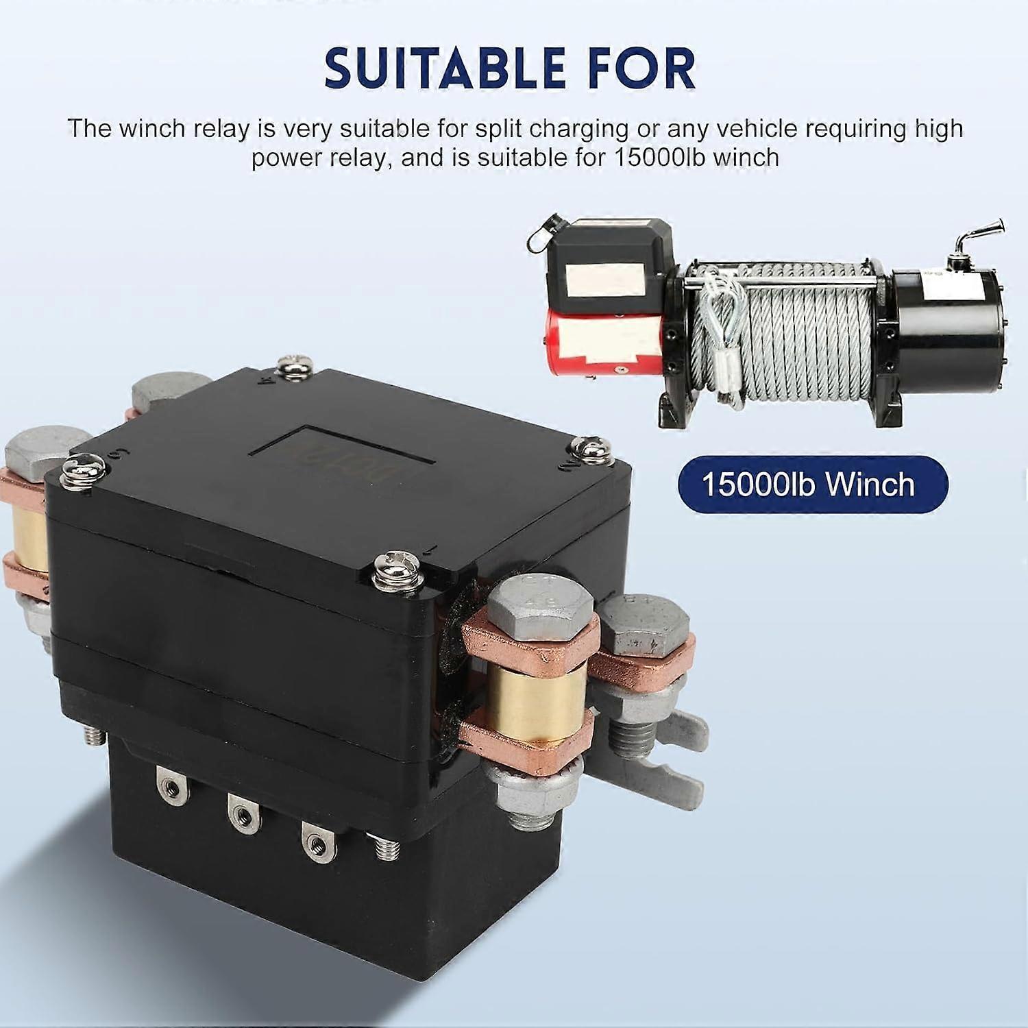 good Electric Winch Relay, 12V 600A Electric Winch Relay Winch Solenoid Relay, Quick Start Winch ...