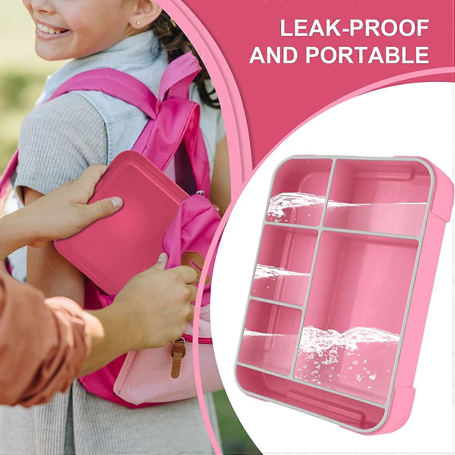 Children's Lunch Box with Compartments, 1300 ml Lunch Box for Children ...