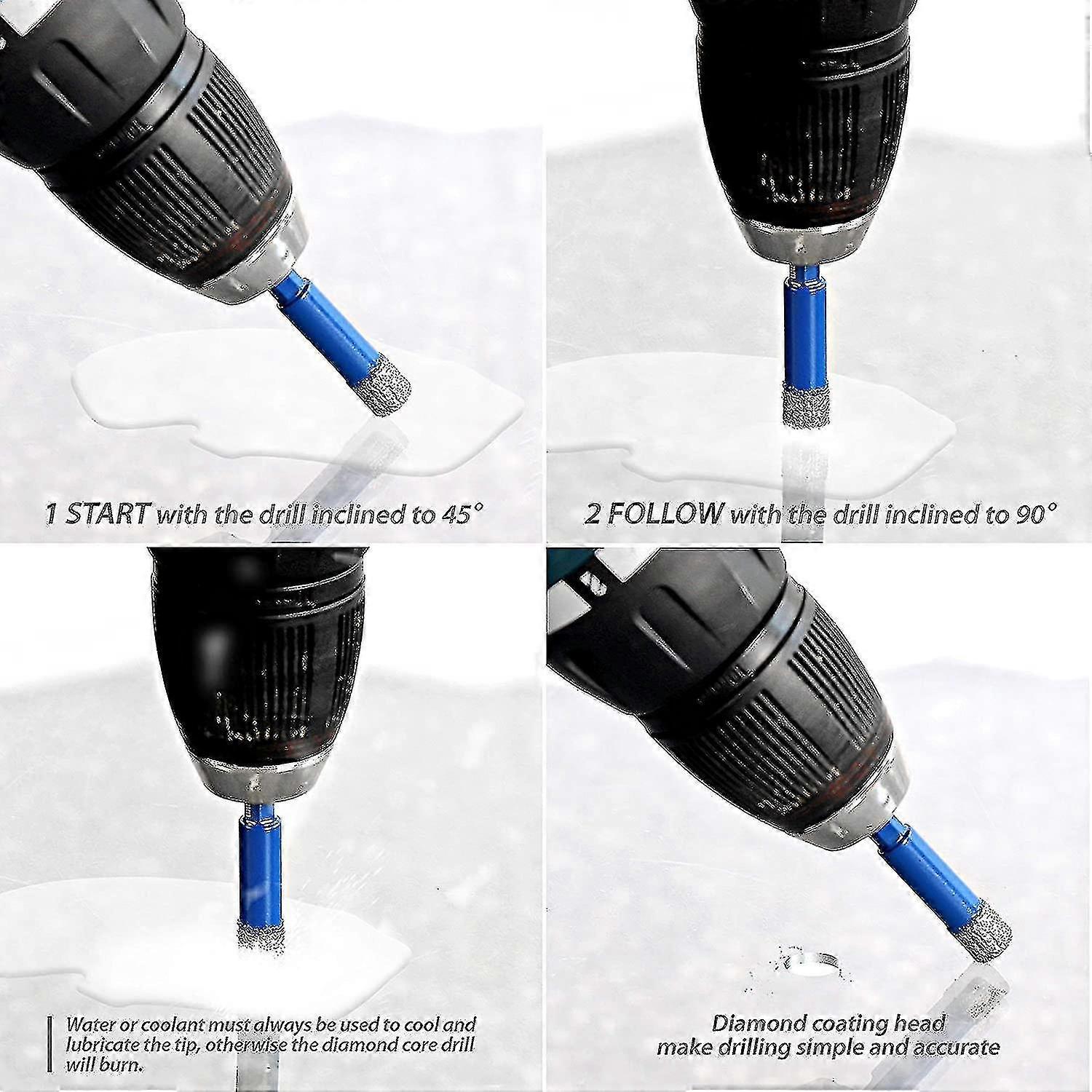 Diamond Bits For Ceramic Tiles Porcelain Stware Tiles Glass St. Set Of ...